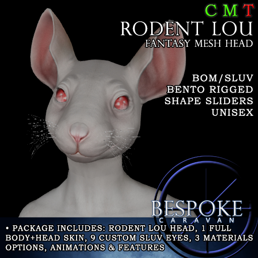 Second Life Marketplace - BeSpoke - Rodent Lou - Bento Head