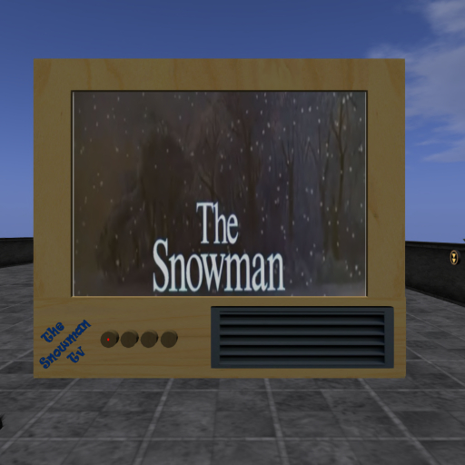 Second Life Marketplace - The Snowman HUD TV (wear me)