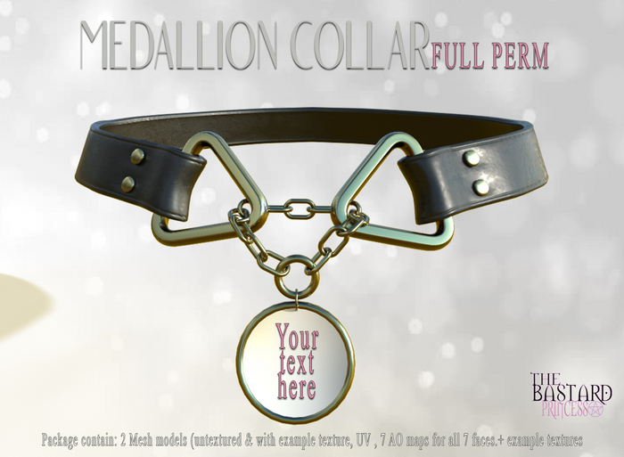 Second Life Marketplace - The Bastard Princess - Medallion Collar Full Perm