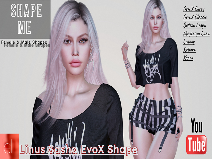Second Life Marketplace - Shape Me - Linus Sasha Head EvoX Shape