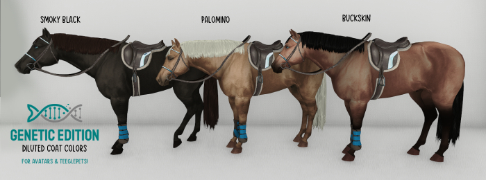 Second Life Marketplace - GENETIC EDITION Coat Colors & Markings (MEGAPACK)