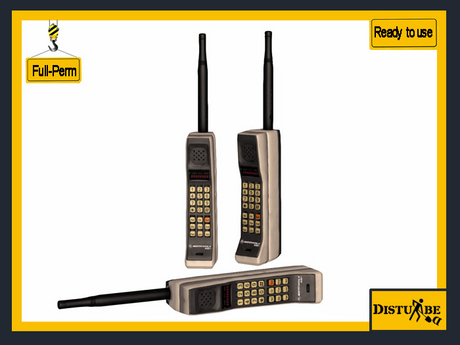 Second Life Marketplace - ::DisturbeD:: Retro Brick Cell Phone - FULL ...