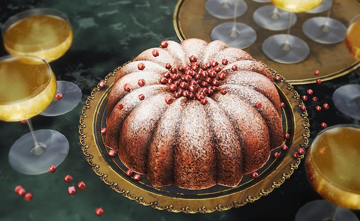 Second Life Marketplace - {feast by anc} pomegranate bundt cake