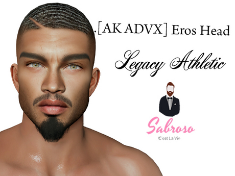 Second Life Marketplace - Terrence Shape for [AK ADVX] - Eros Head ...