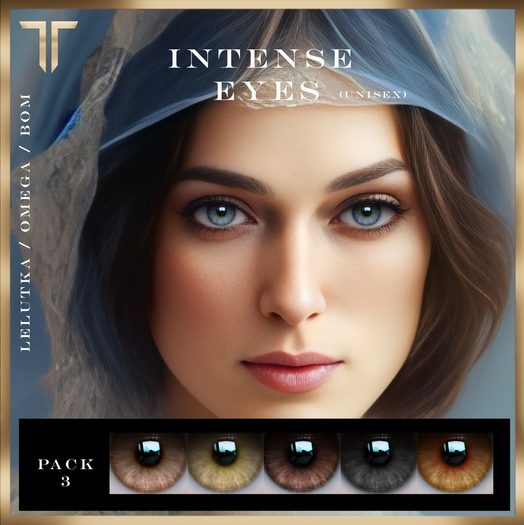 Second Life Marketplace - Tville - Intense Eyes PACK3 for Lelutka EVO ...