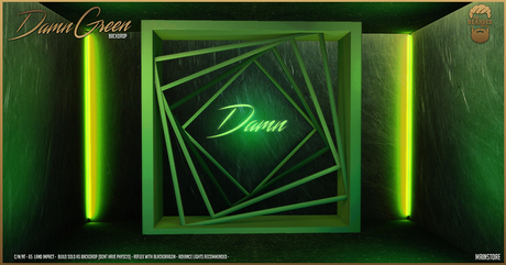 Second Life Marketplace - Damn Green Backdrop - The Bearded Guy
