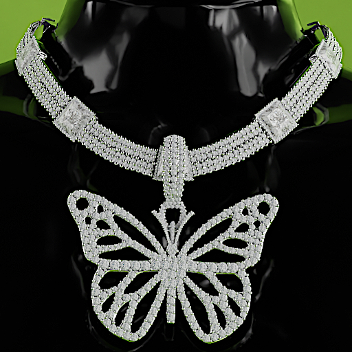 Second Life Marketplace - BWOKE " BUTTERFLY CHAIN " SILVER X GOLD