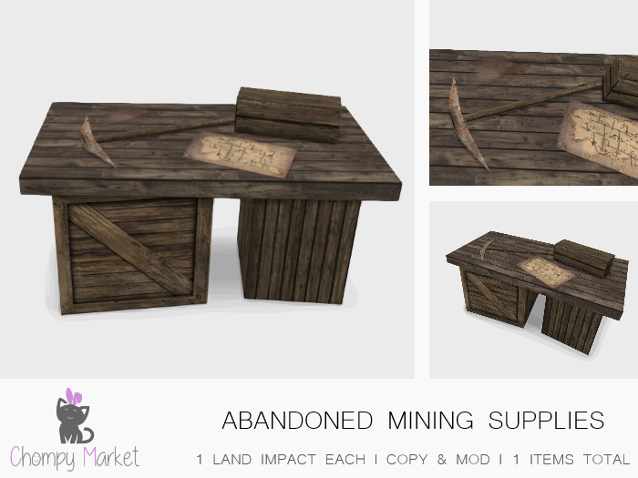 Second Life Marketplace - Abandoned Mining Supplies