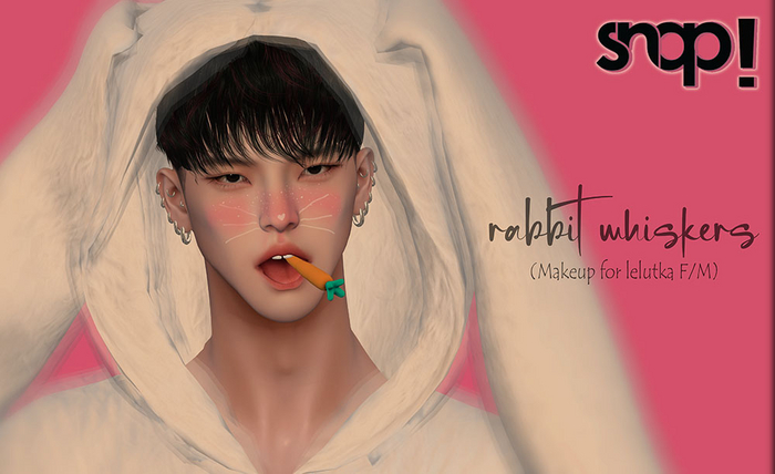 Second Life Marketplace - Snap! rabbit whiskers For Lelutka evox F/M