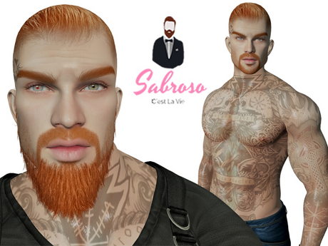 Second Life Marketplace - Tyler Shape for [AK ADVX] - Eros Head ...