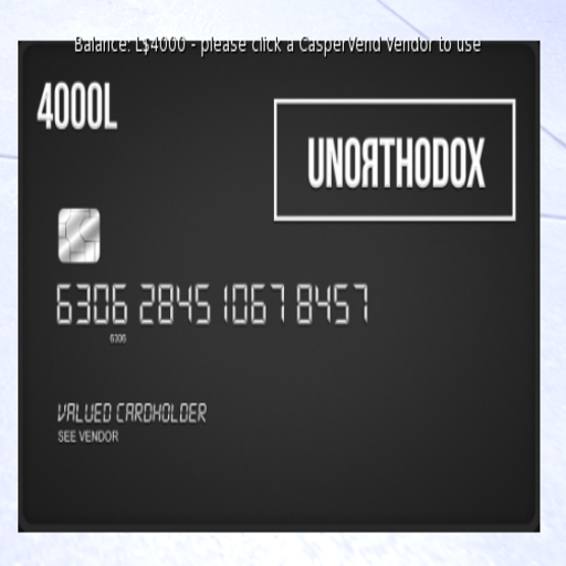 Second Life Marketplace - Unorthodox Gift Card- 4000L