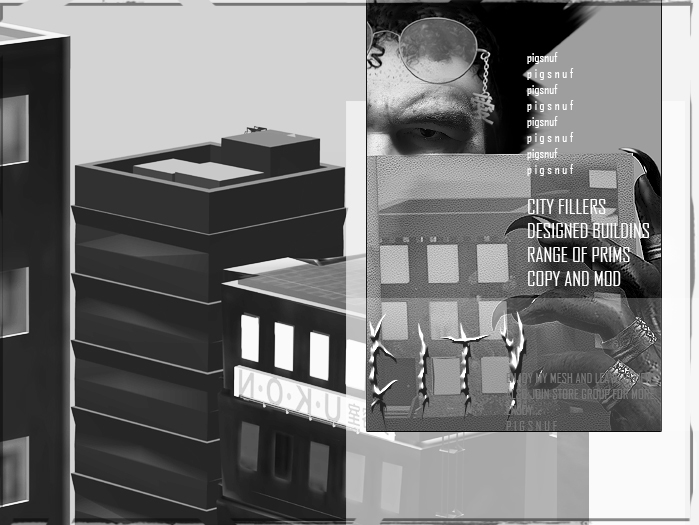 Second Life Marketplace - p i g s nuf: city fillers demo