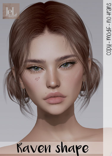 Second Life Marketplace - . OH! - Raven - Lelutka Raven EVO X shape