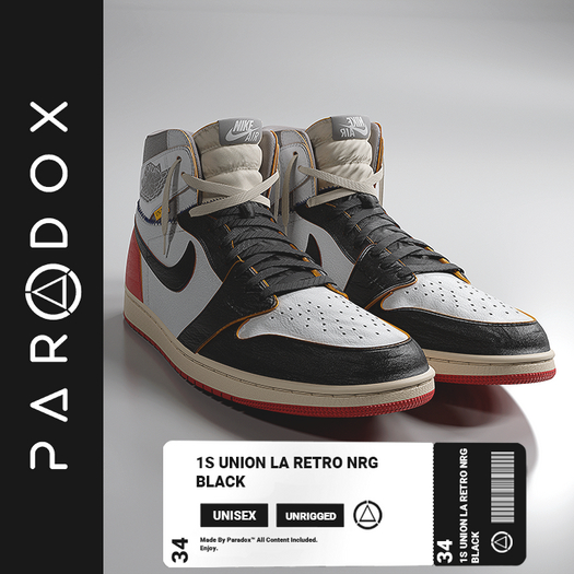 Second Life Marketplace - "P." 1s Union LA Retro NRG Black Toe