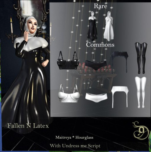 Second Life Marketplace - AtaMe - Fallen N Latex RARE with full set