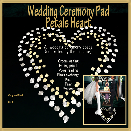 Second Life Marketplace - Wedding Ceremony Pad - Petals Heart