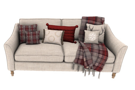 Second Life Marketplace - 1.DD Cozy Plaids Couch ULTRARARE