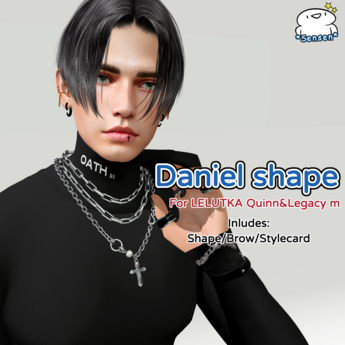 Second Life Marketplace - *sensen* Daniel shape for Quinn head(ADD)