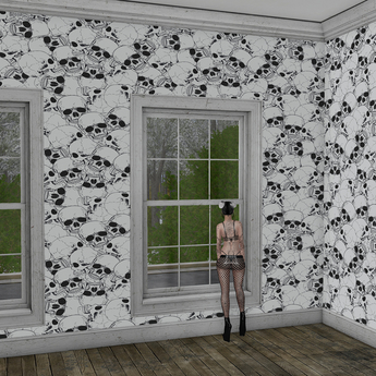 Second Life Marketplace - Seamless Texture Wallpaper Skulls