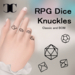 Second Life Marketplace - RPG Geometric Dice Knuckles by Catastrophic ...