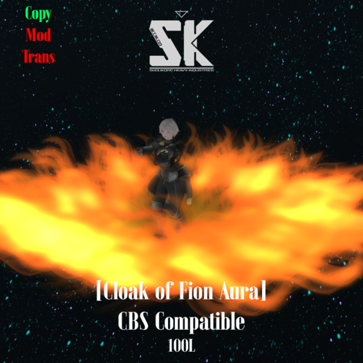 Second Life Marketplace - [Shoukorp] Cloak of Fion Aura (CBS Compatible)