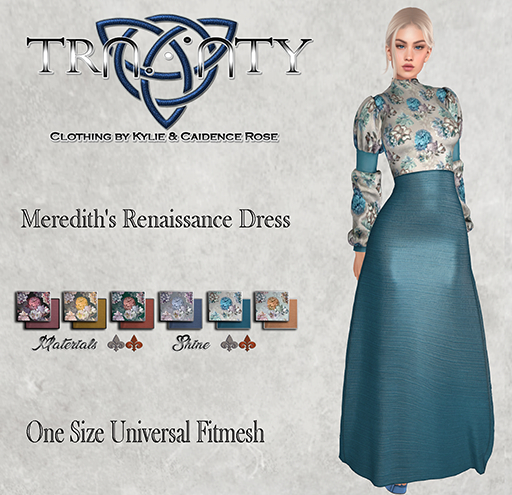 Second Life Marketplace - Trinity - Meredith's Renaissance Dress w/hud ...