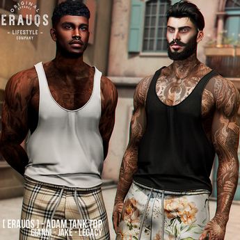 Second Life Marketplace - [ ERAUQS ] - Adam Tank Top - DEMO