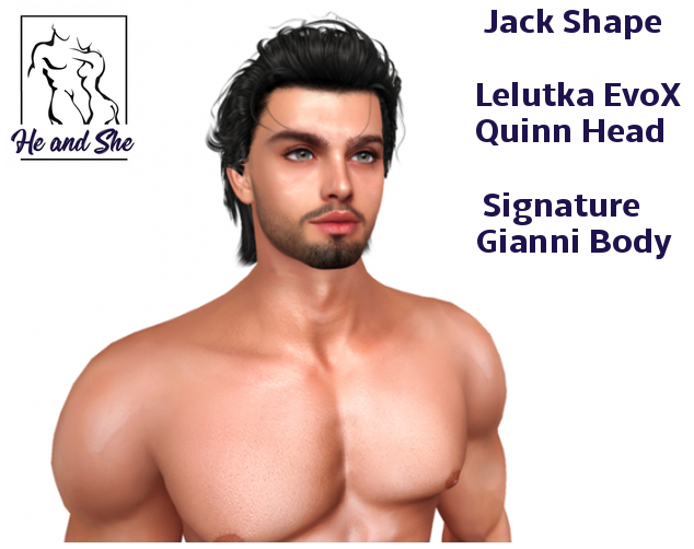 Second Life Marketplace - Jack Shape | Lelutka EvoX Quinn Head 3.1 ...