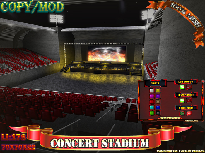 Second Life Marketplace - Concert stadium-Freedom creations