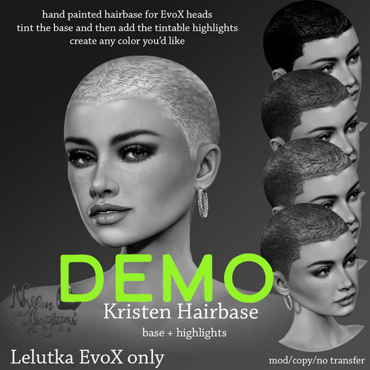 Second Life Marketplace - (NO) Kristen Hairbase - Demo