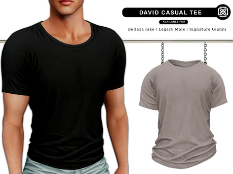 Second Life Marketplace - Addams - David Casual Tee #28