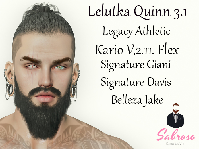 Second Life Marketplace - Gwilym Shape-For Lelutka Quinn 3.1-Legacy ...