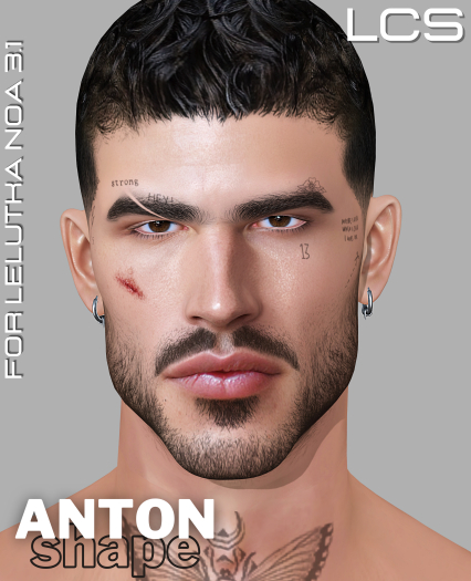 Second Life Marketplace - [LCS] Anton Shape - Lelutka Noa 3.1