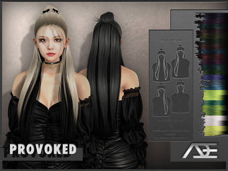 Second Life Marketplace - Ade - Provoked Hairstyle (Colored Highlights)