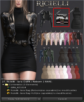 Second Life Marketplace - 27. Ricielli - Iara Outfit / Reborn 2 RARE