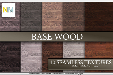 Second Life Marketplace - Base Wood 10 Seamless Builders Textures NM