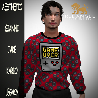 Second Life Marketplace - Game Over Sweater Red (Add to open)