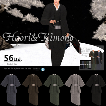 Second Life Marketplace - (FAT)'56Ltd' HAORI-KIMONO ensemble