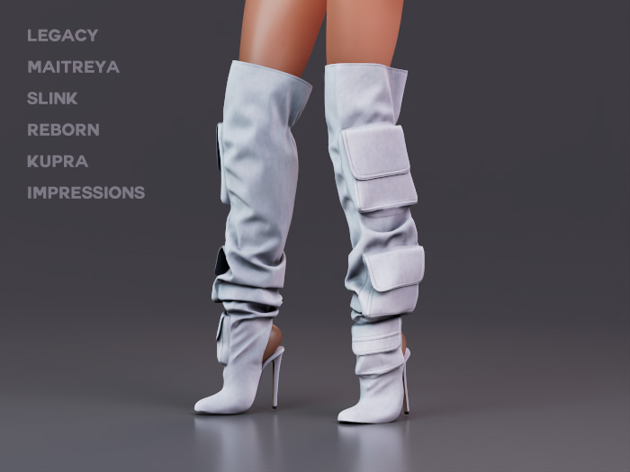 Second Life Marketplace Nt Pocket Joots White