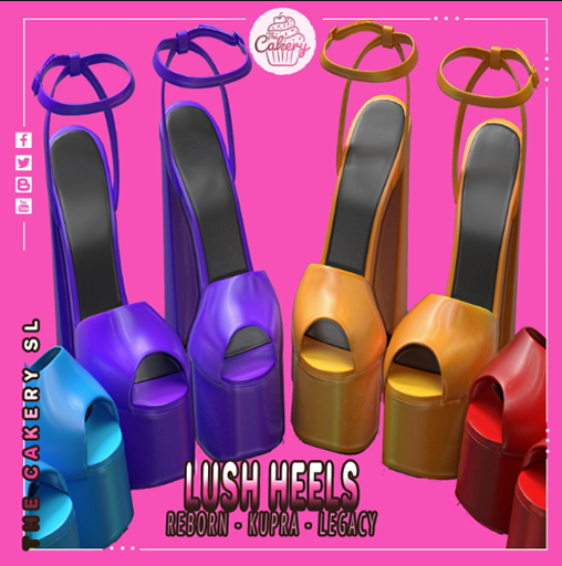 Second Life Marketplace - The Cakery - Lush Heels - Fatpack