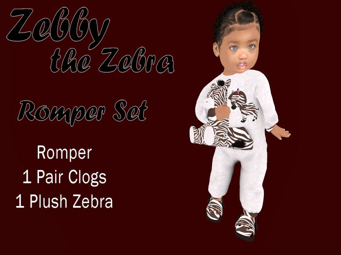 Second Life Marketplace - Wee - Zebby Set (Lullabeebs)