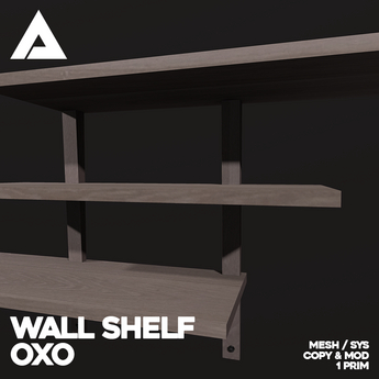 Second Life Marketplace - [ALPHA] Wall Shelf OXO