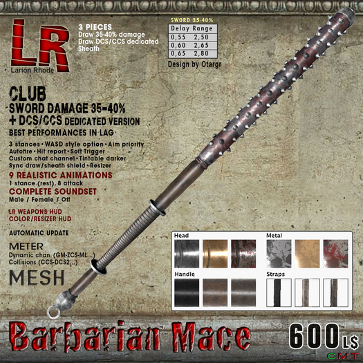 Second Life Marketplace - Barbarian Mace (box)