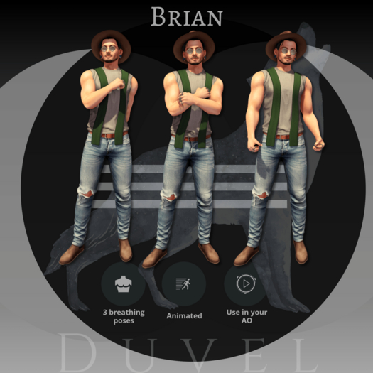 Second Life Marketplace - Duvels Breathing Pose Brian