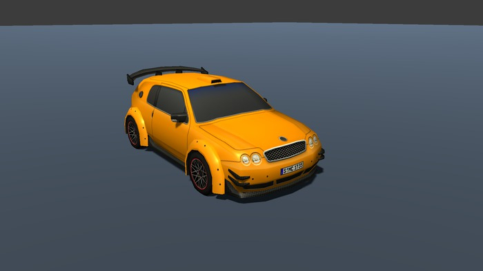 Second Life Marketplace Compact Car Mesh Full Perm