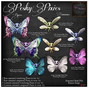 Second Life Marketplace - 14. *HEXtraordinary* Pesky Moonlight Moth ...