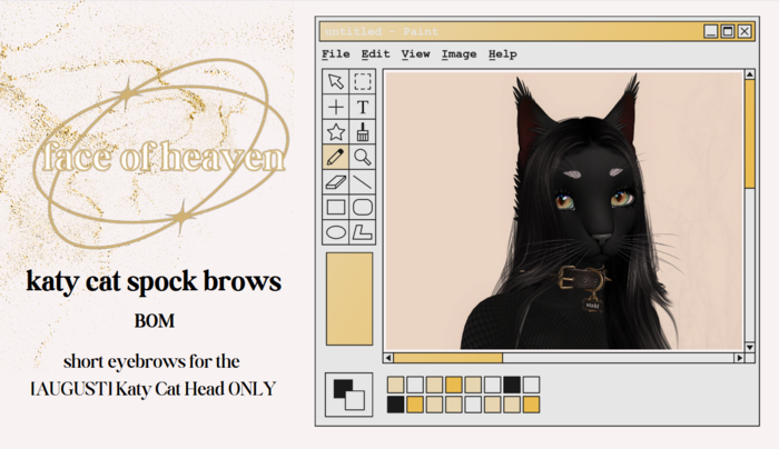 Second Life Marketplace - face of heaven - katy cat spock brows