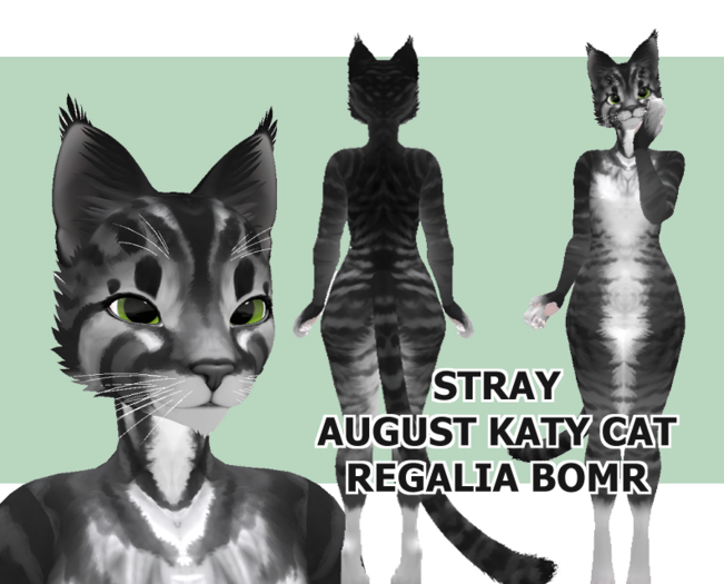 Second Life Marketplace - [CRYP] Stray - Katy Cat BOMR skin