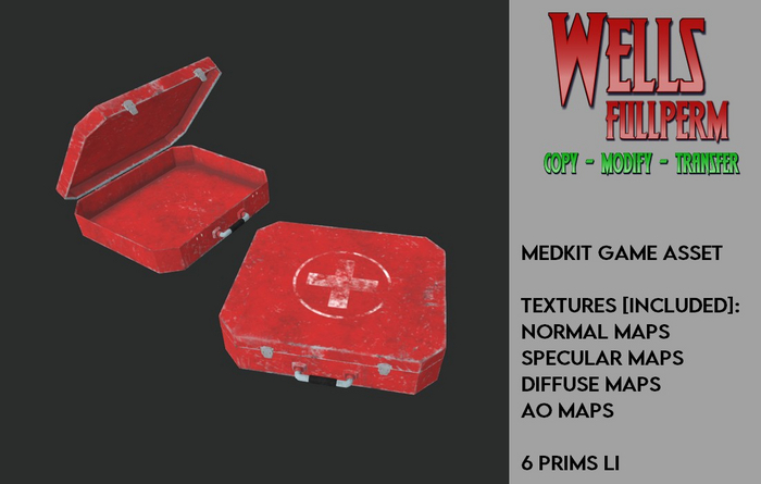 Second Life Marketplace - [WFP] - Medkit Game Asset