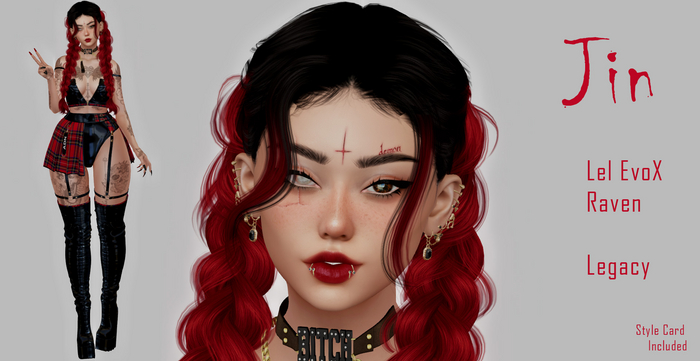 Second Life Marketplace - WENUS | Jin Shape | Lel EvoX Raven | Legacy